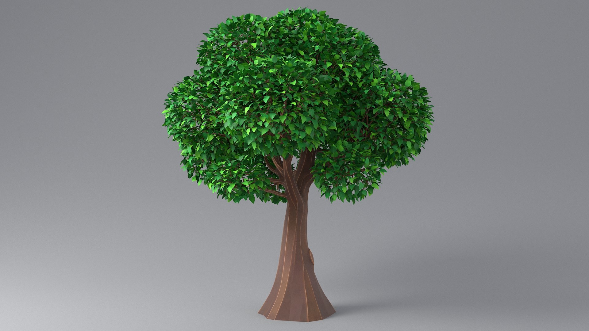 Cartoon Tree 4 3D - TurboSquid 1920484