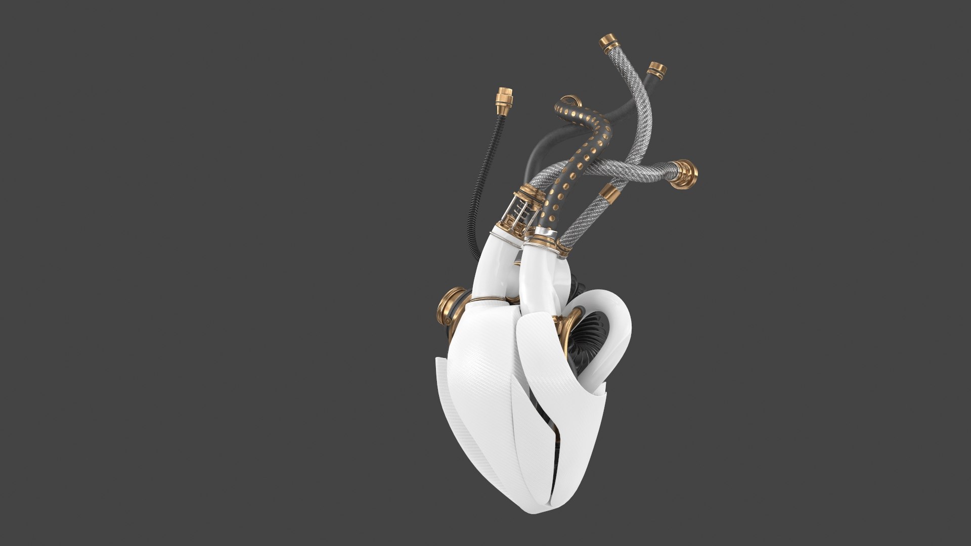3D Cyber Heart - TurboSquid 1600125