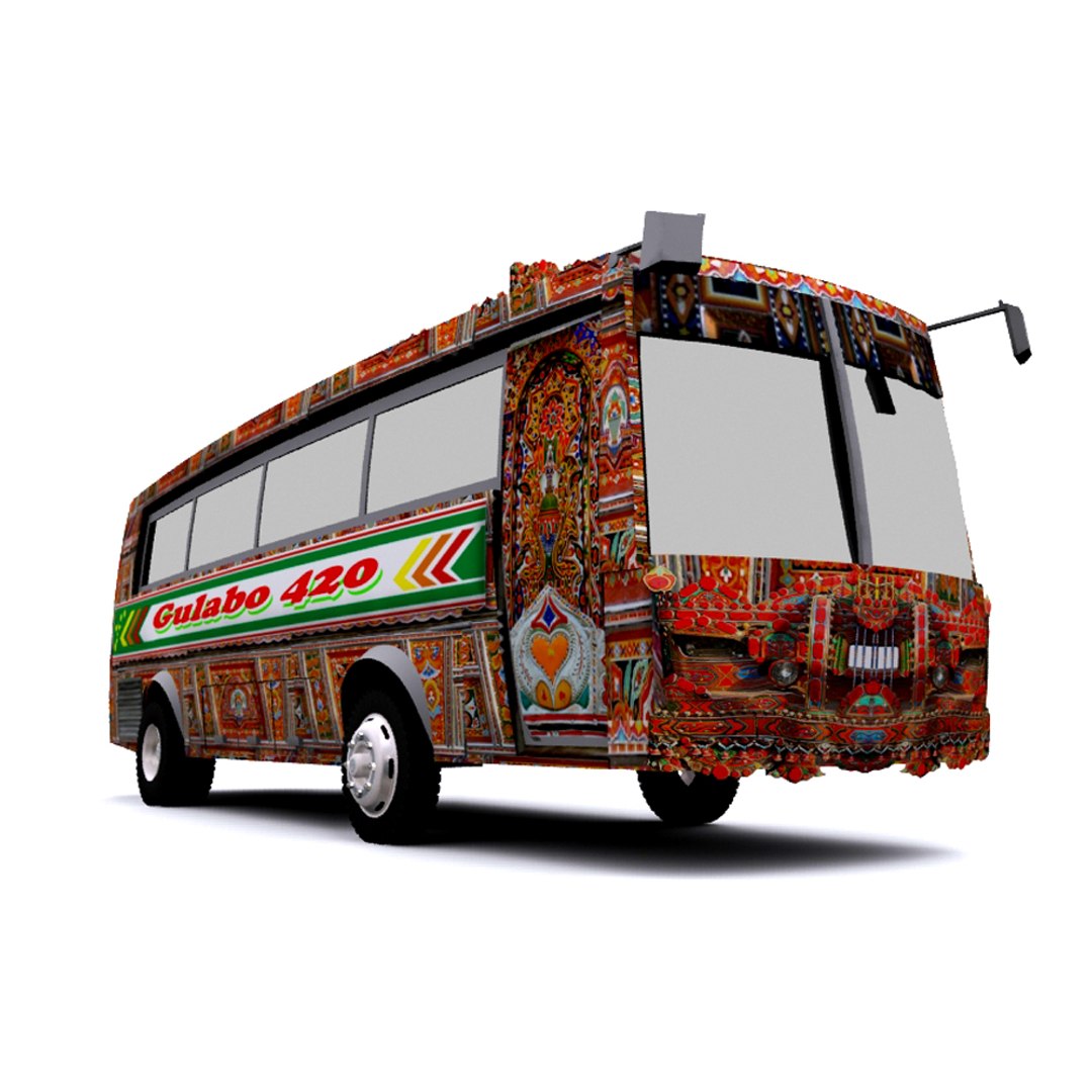 3D Pakistani Bus - TurboSquid 1205506