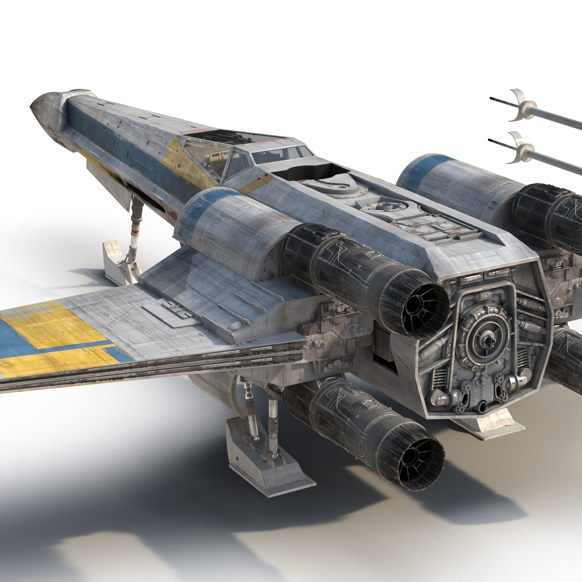 star wars x wing 3d model