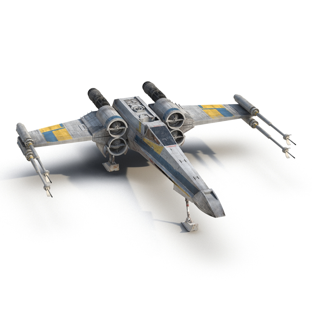 star wars x wing 3d model