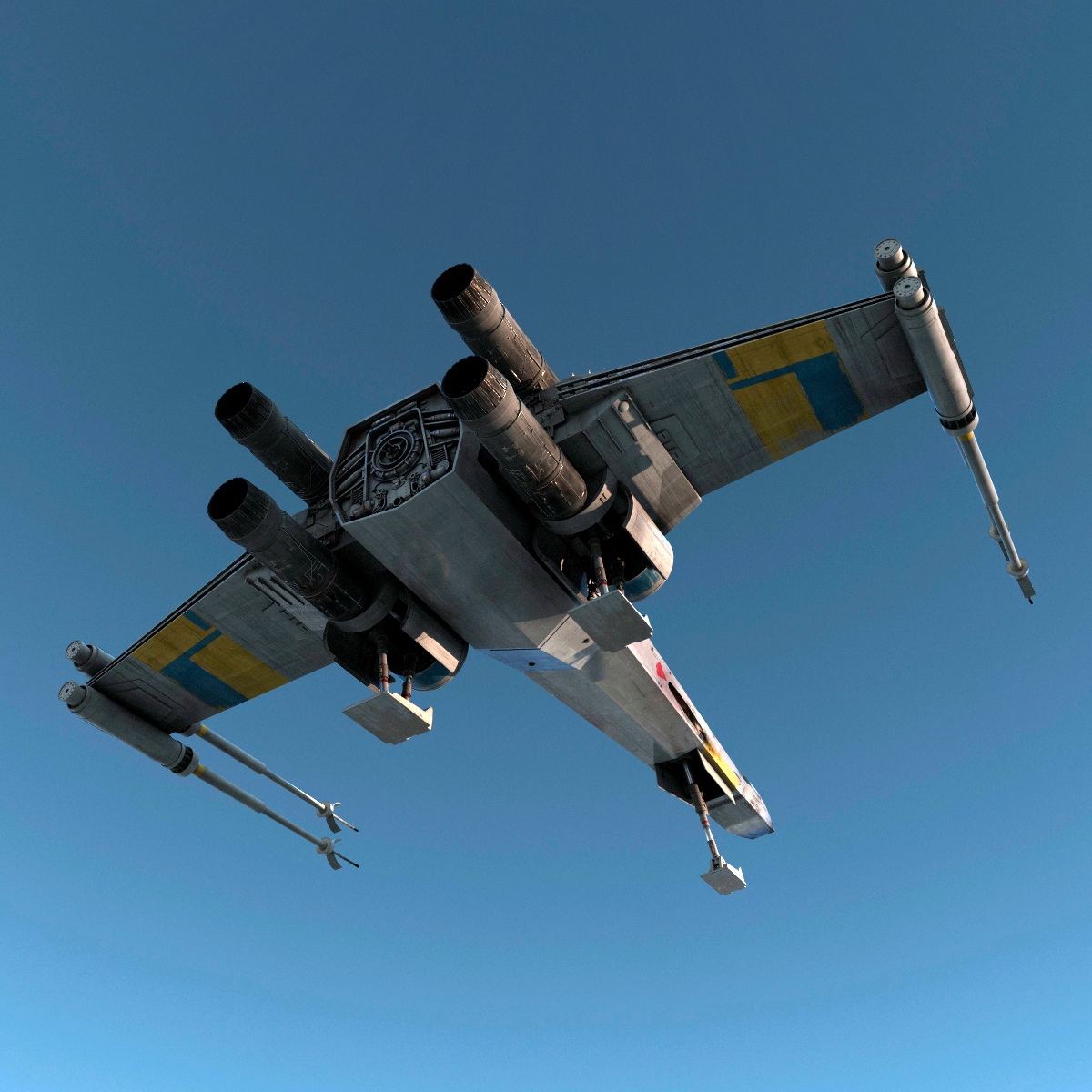 star wars x wing 3d model