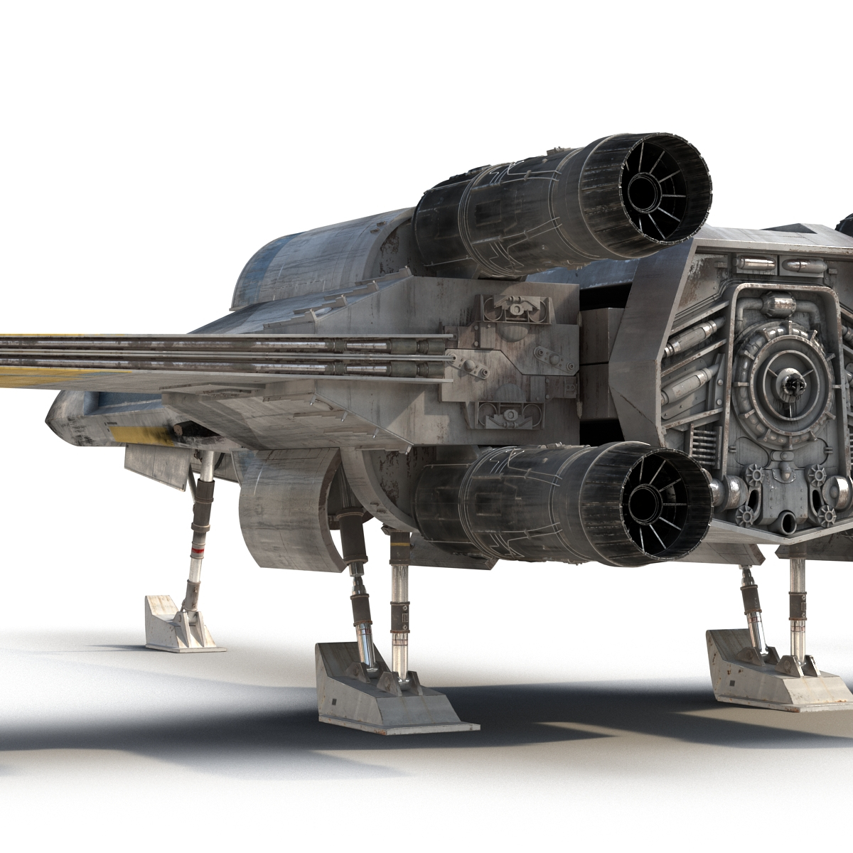 star wars x wing 3d model
