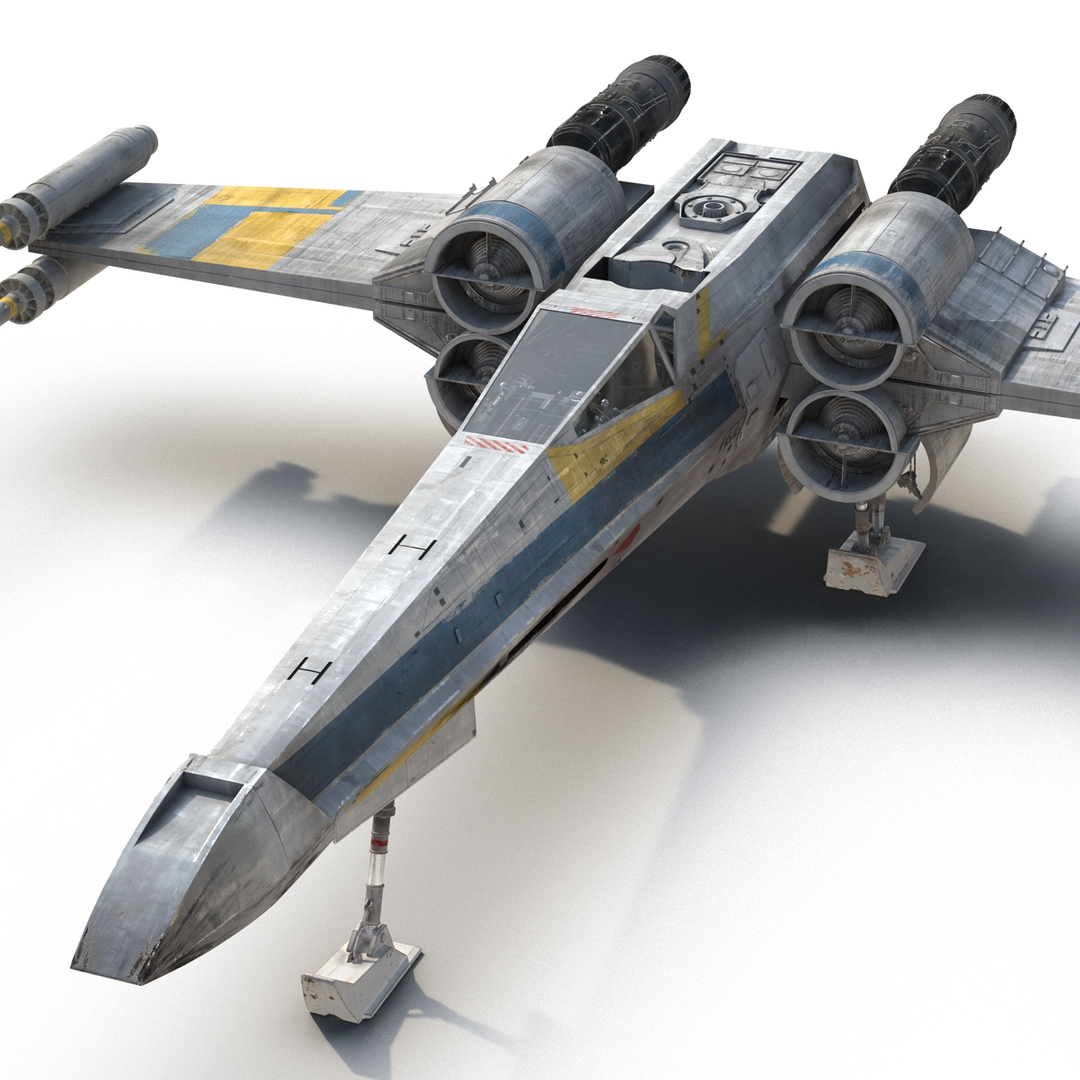 star wars x wing 3d model