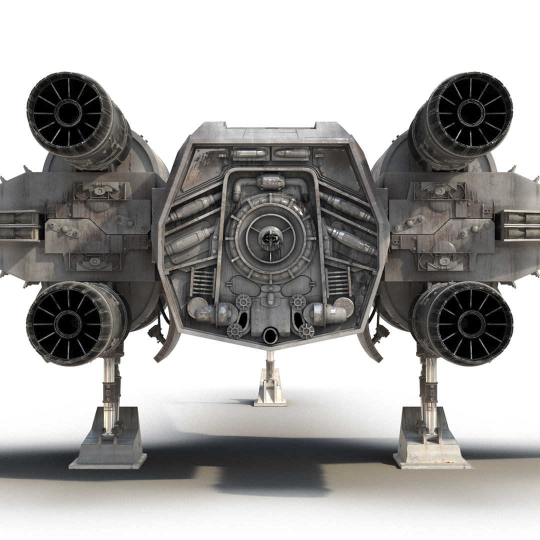 star wars x wing 3d model