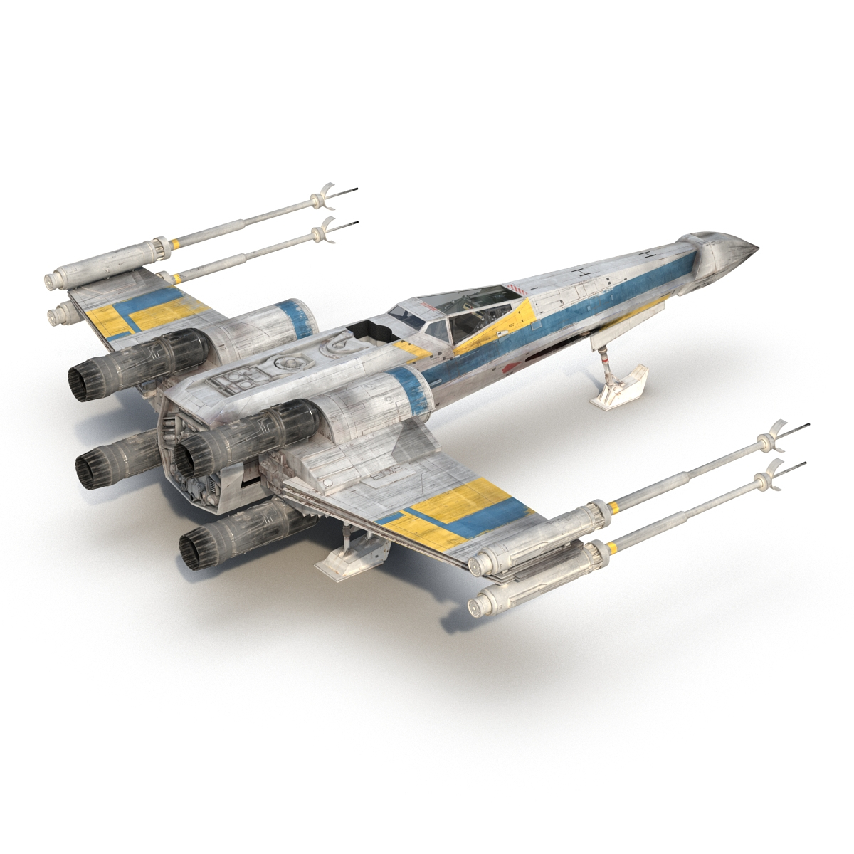star wars x wing 3d model