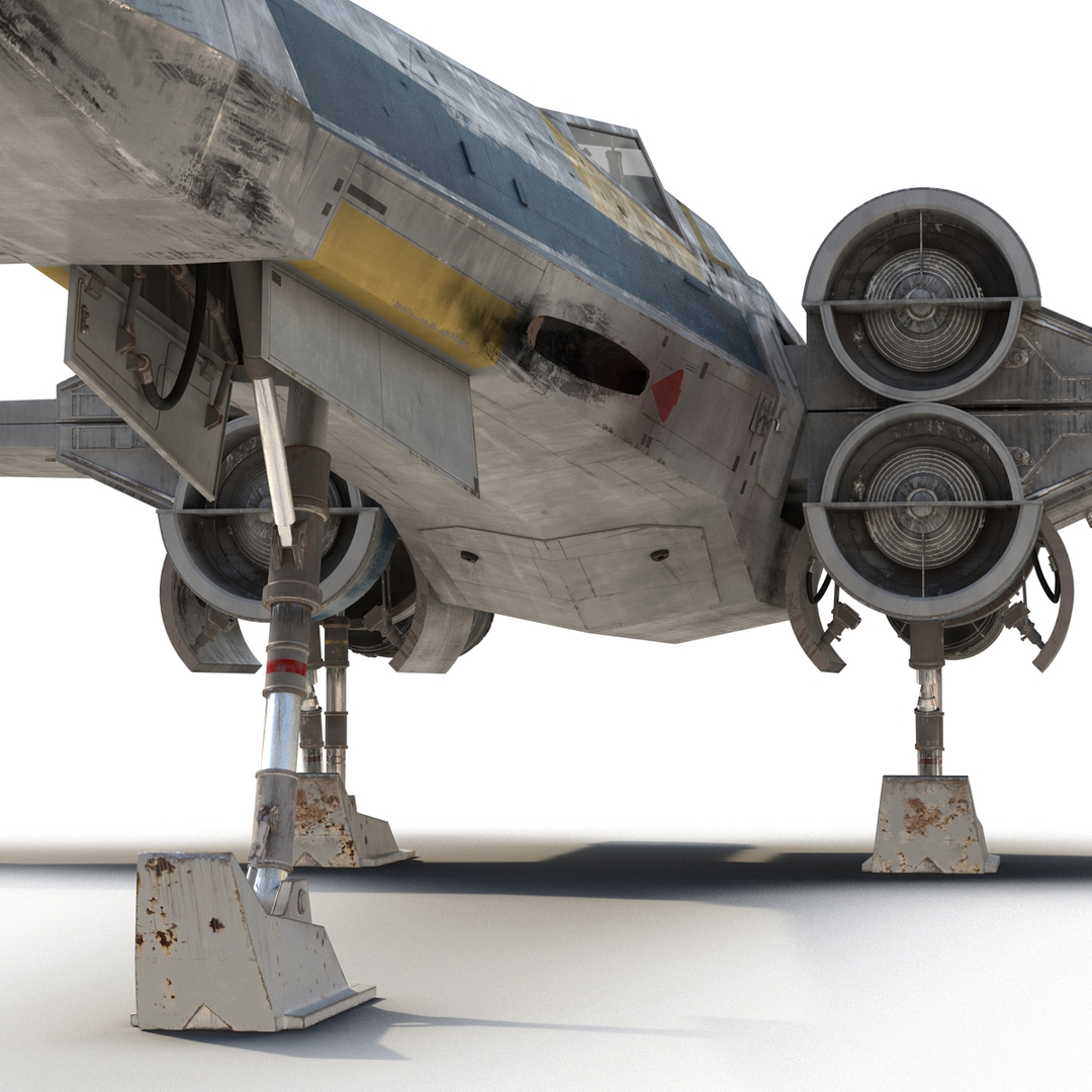 star wars x wing 3d model