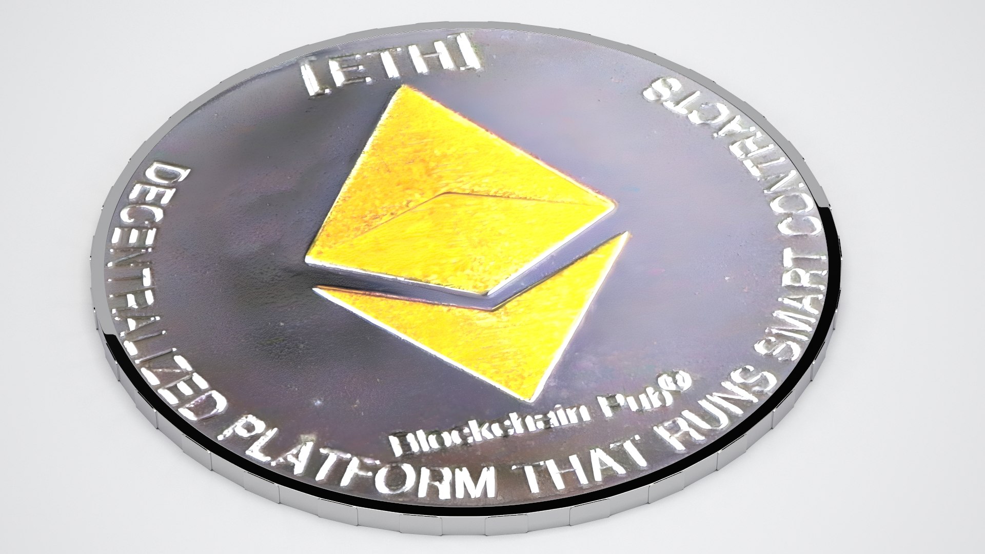 Ethereum Coin 3D Model - TurboSquid 2399105