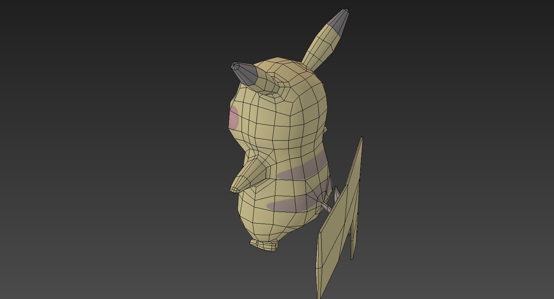 3d Pikachu Pokemon Modeled Model