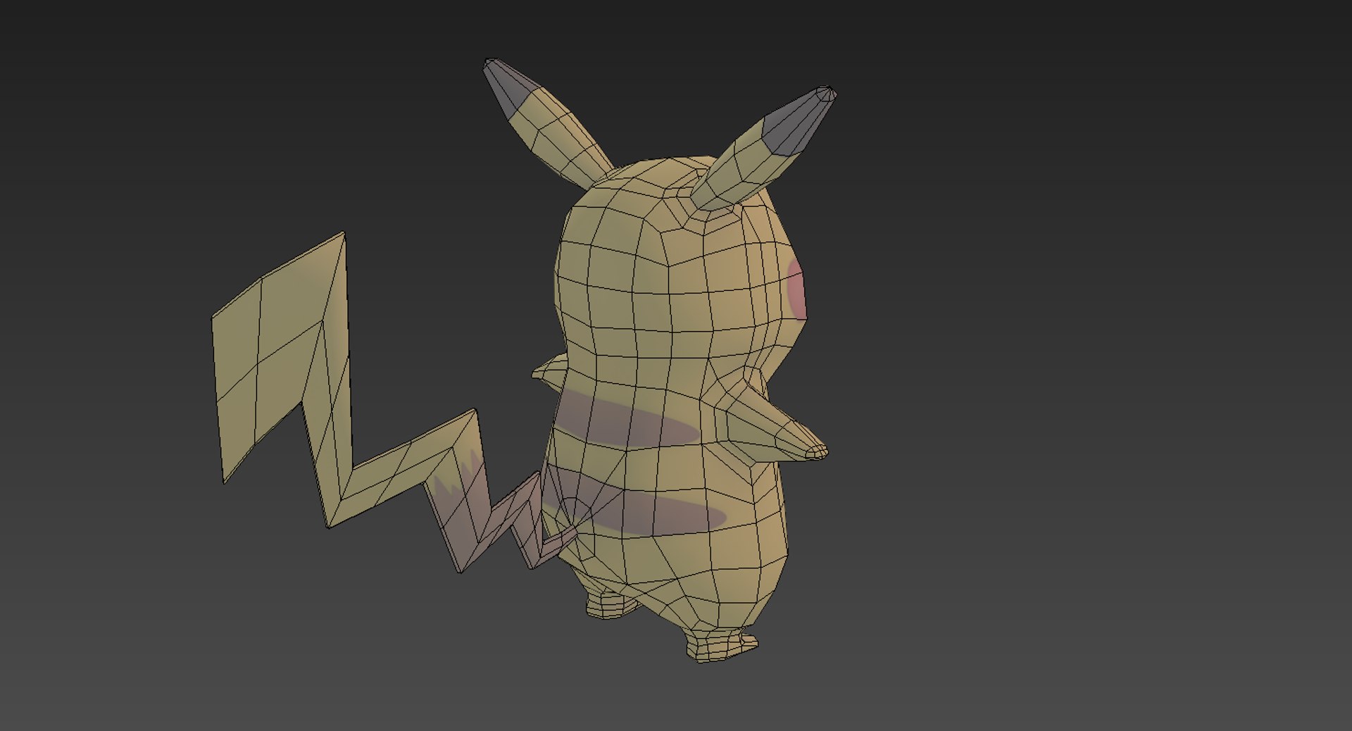 3d Pikachu Pokemon Modeled Model
