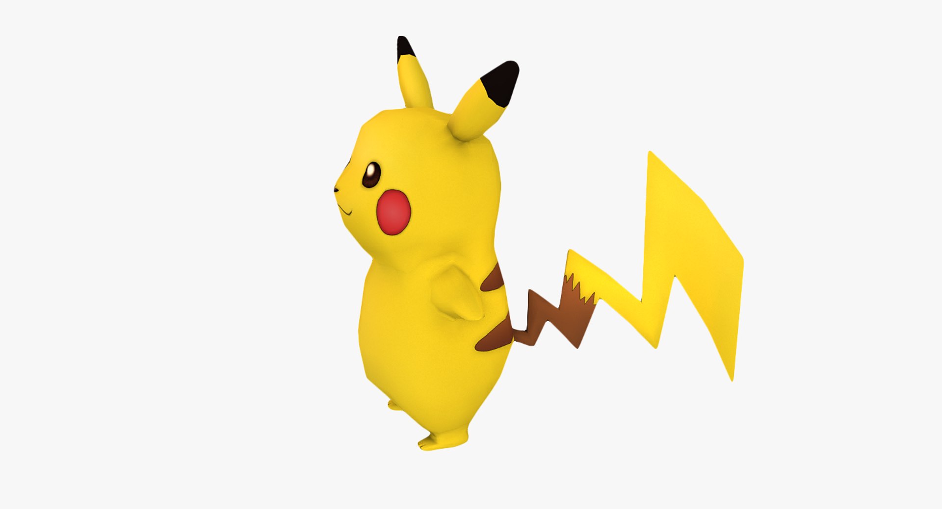 3d Pikachu Pokemon Modeled Model