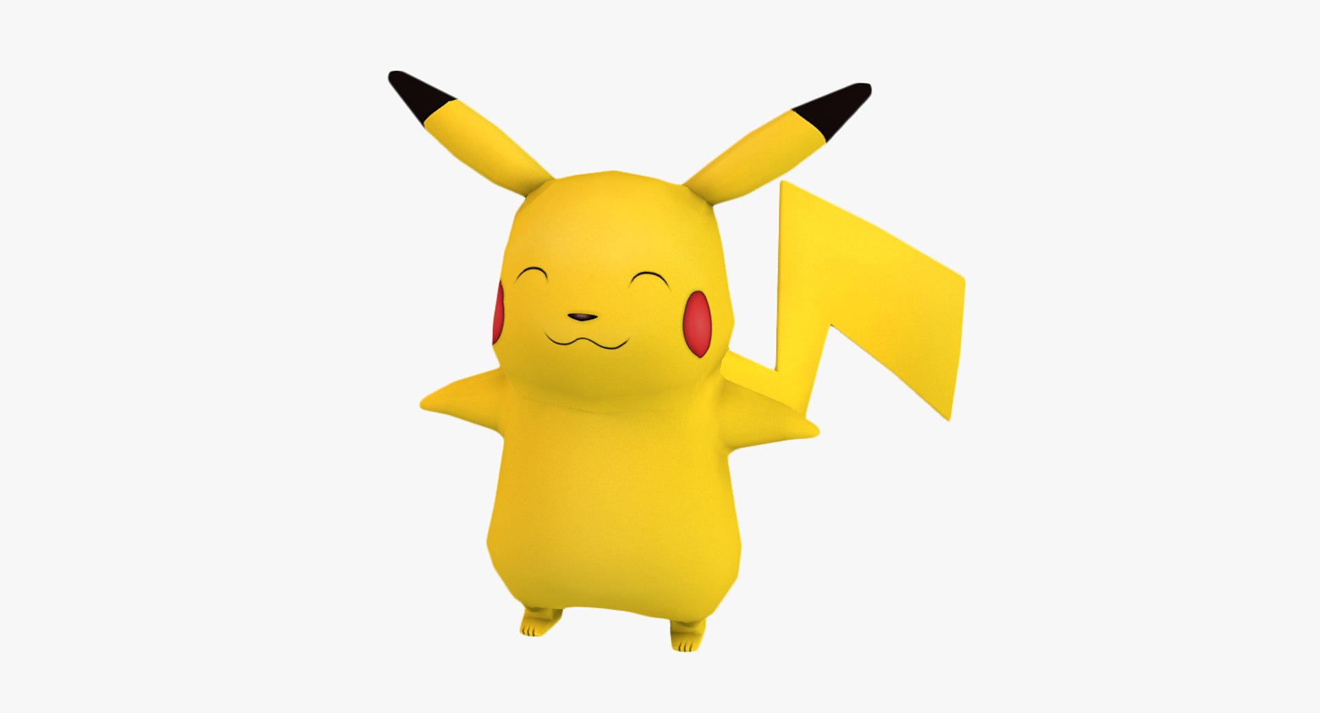 3d Pikachu Pokemon Modeled Model