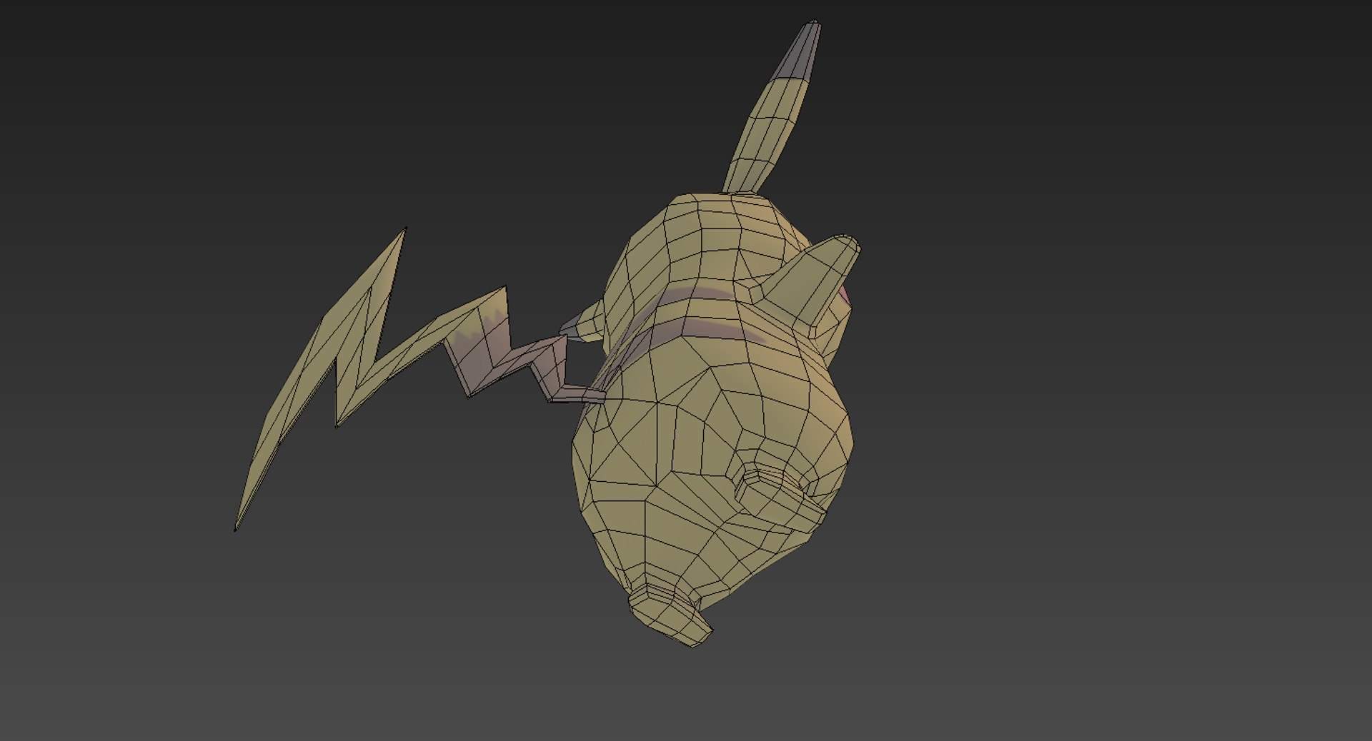 3d Pikachu Pokemon Modeled Model