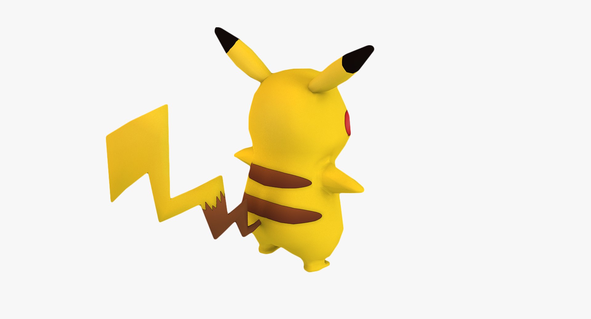 3d Pikachu Pokemon Modeled Model