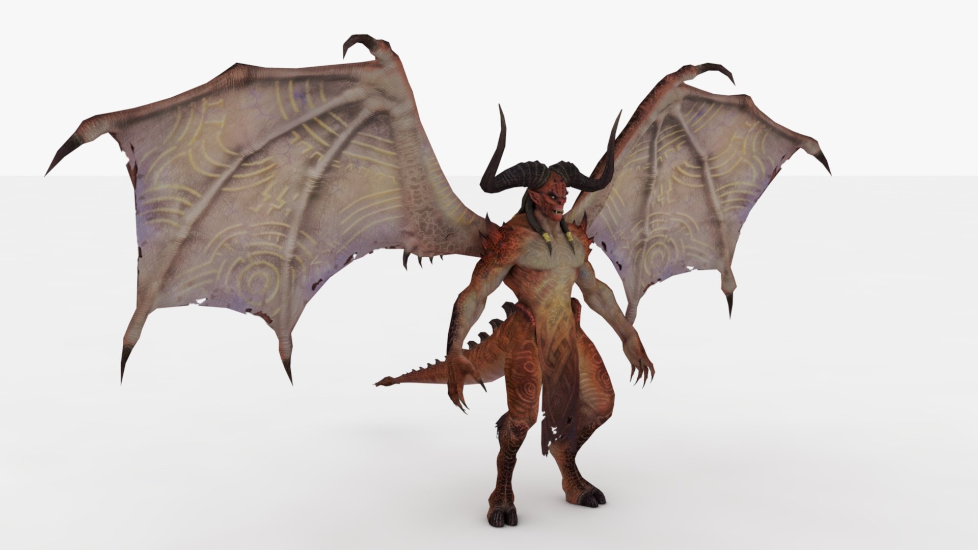Demon Rigged And Animated 3D Model - TurboSquid 2348421