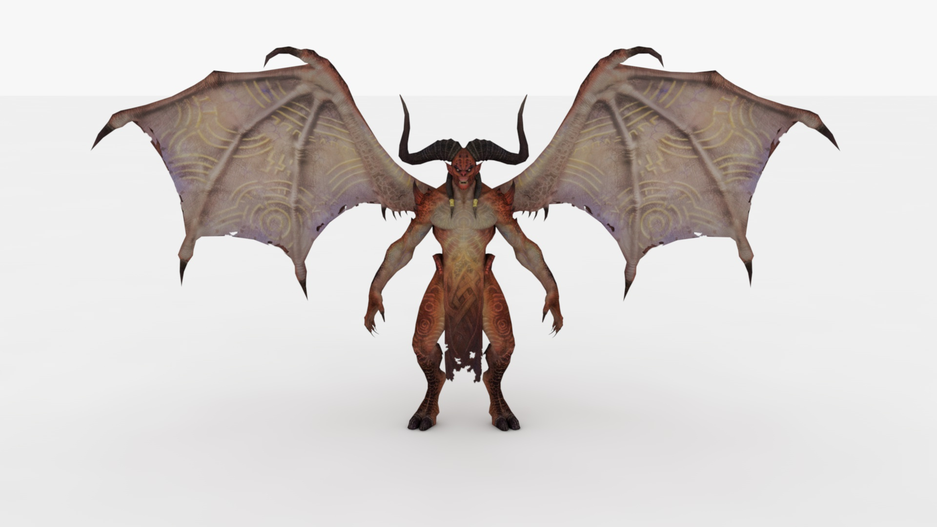 Demon Rigged And Animated 3D Model - TurboSquid 2348421