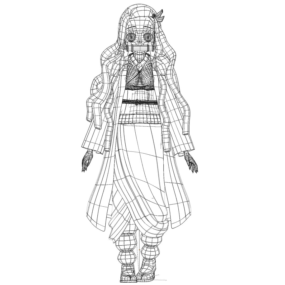 Nezuko Kimetsu Yaiba Slayer 3D - TurboSquid 1481519