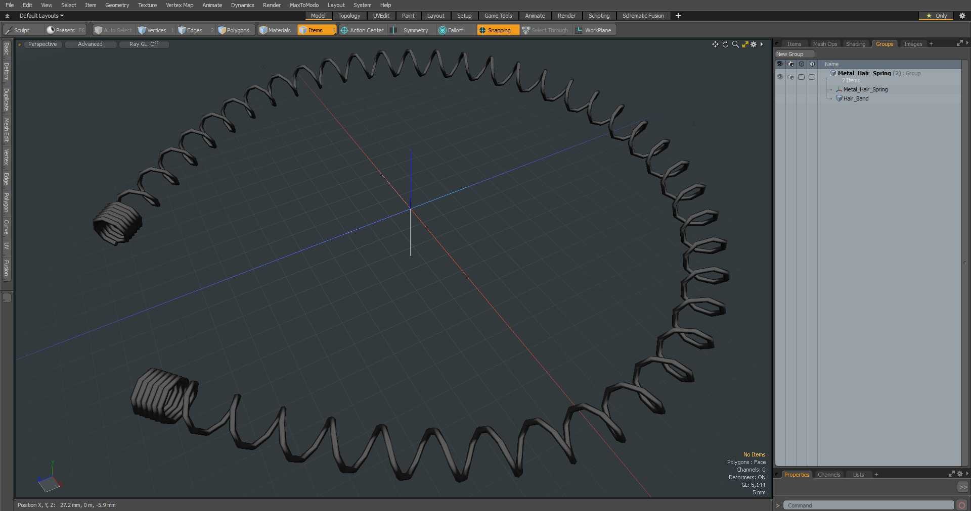 Metal Hair Spring 3D Model - TurboSquid 2161966