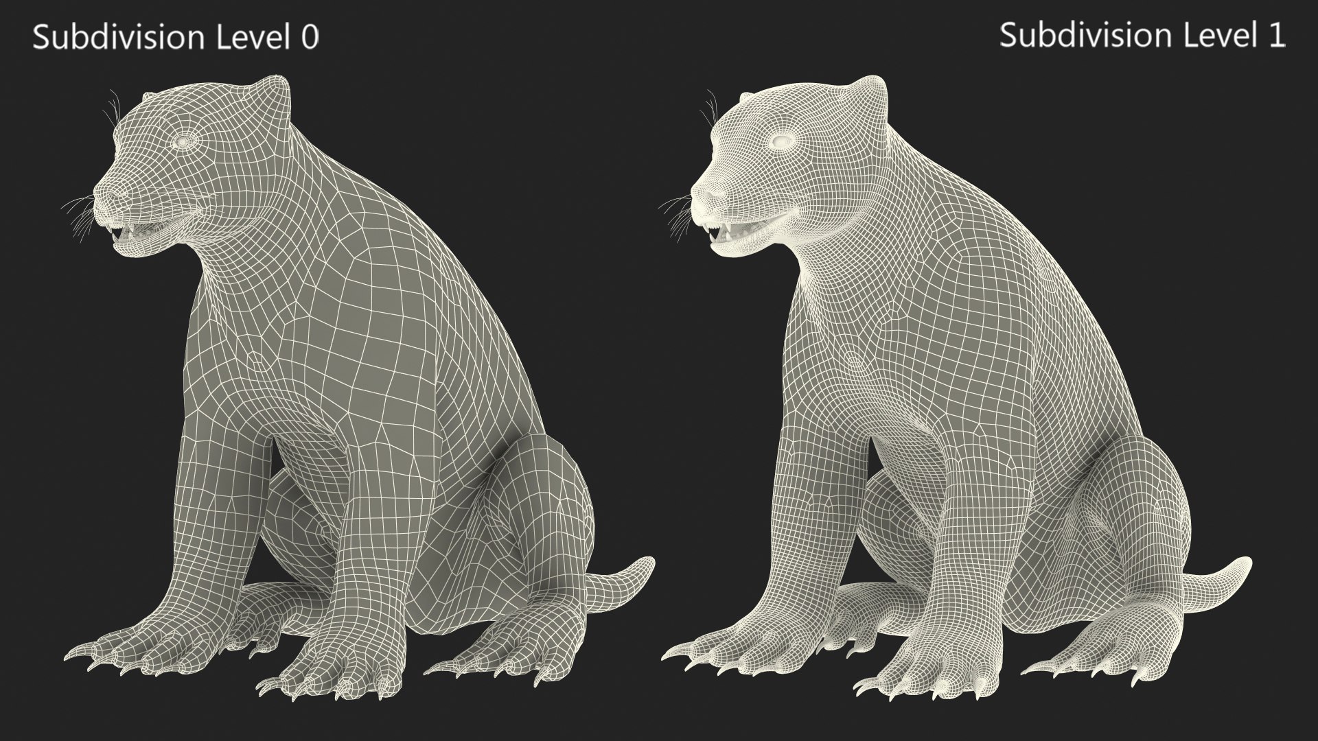 Wolverine Light Color Sitting Pose Fur 3D model - TurboSquid 2158250