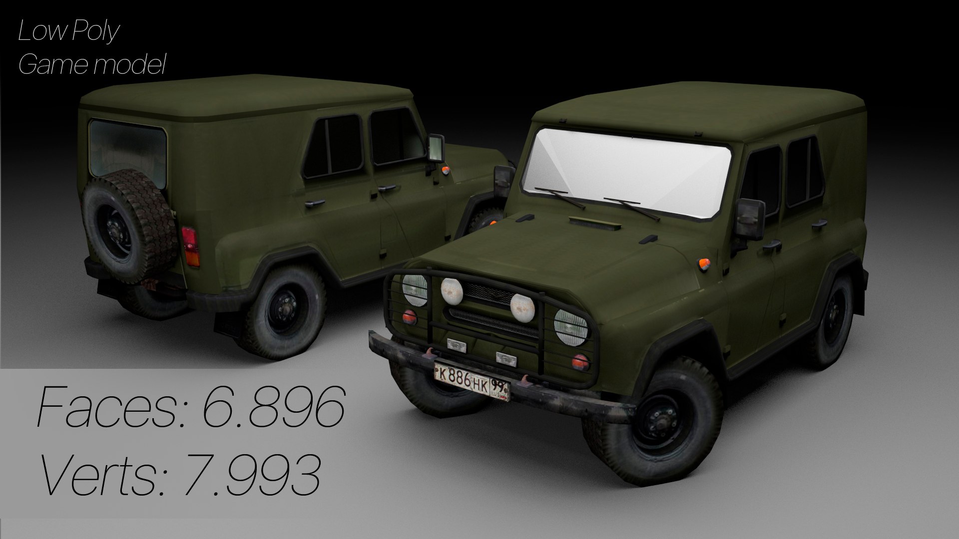 Uaz 3d Model