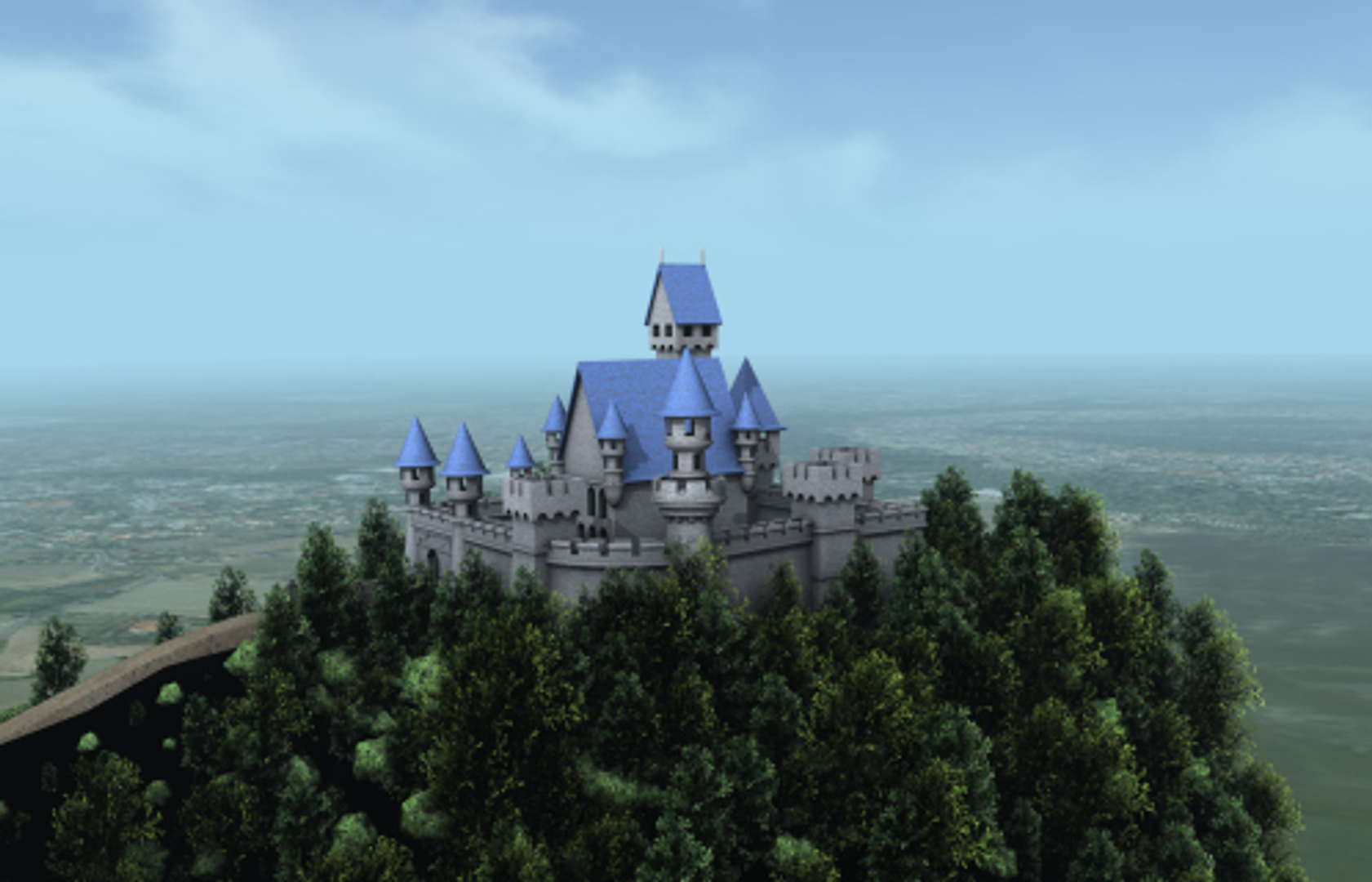 3ds Max Medieval Castle Scene