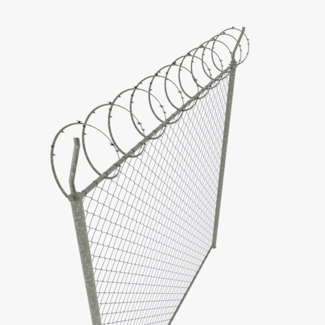 3D Model Wire Fence - TurboSquid 1354086