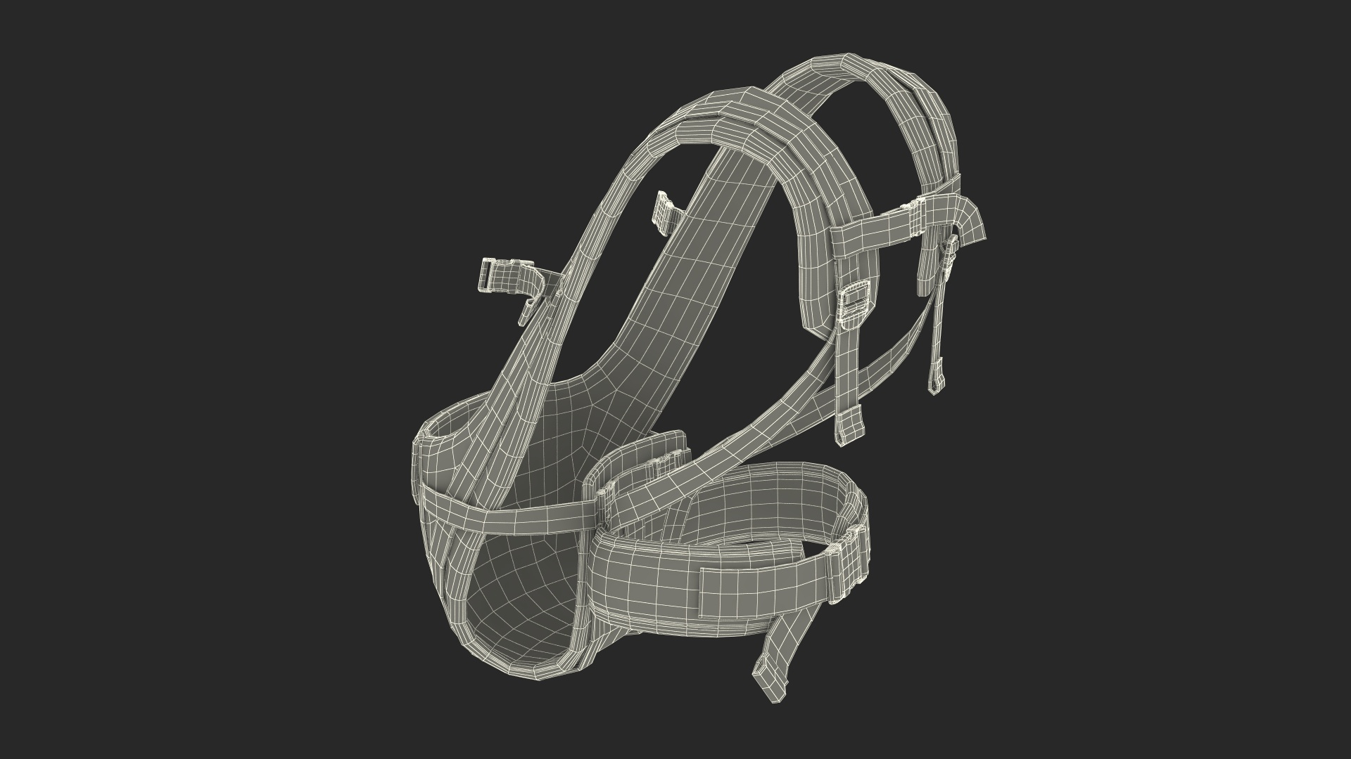 Infants Soft Carrier Grey Sitting Position 3D model - TurboSquid 2151727