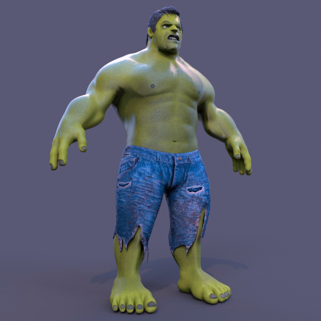 Hulk Character 3D Model - TurboSquid 1598353