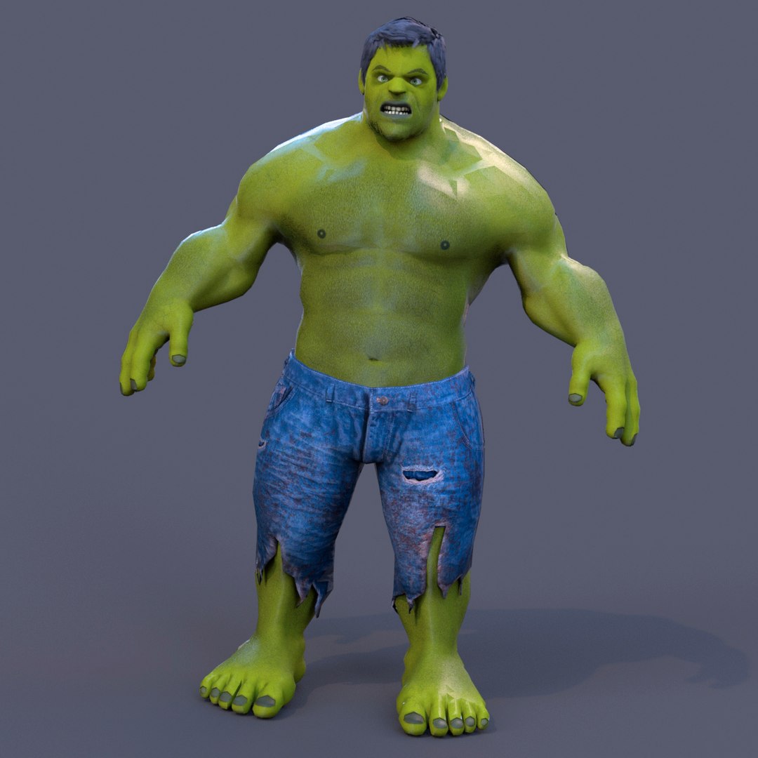 Hulk Character 3D Model - TurboSquid 1598353