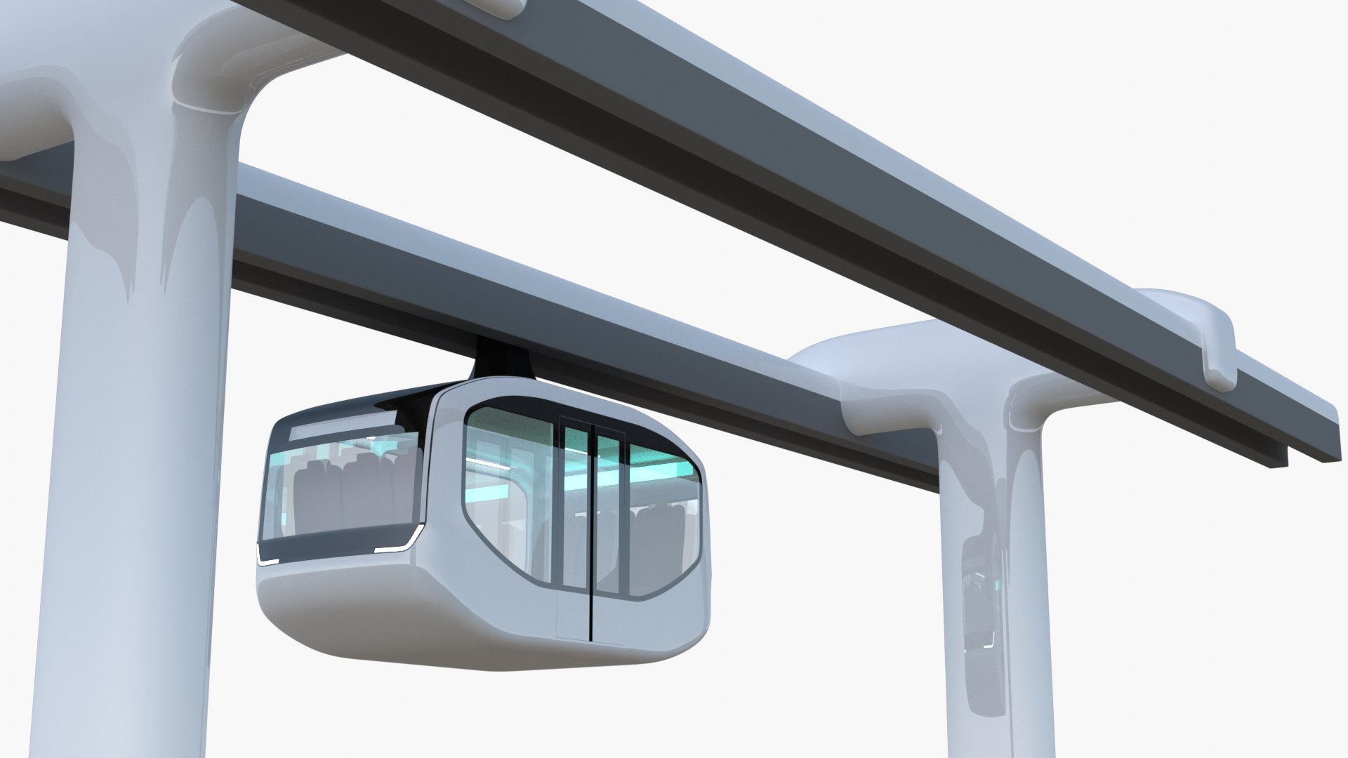 3D Drone Minibus Monorail Collection Model - TurboSquid 1800867