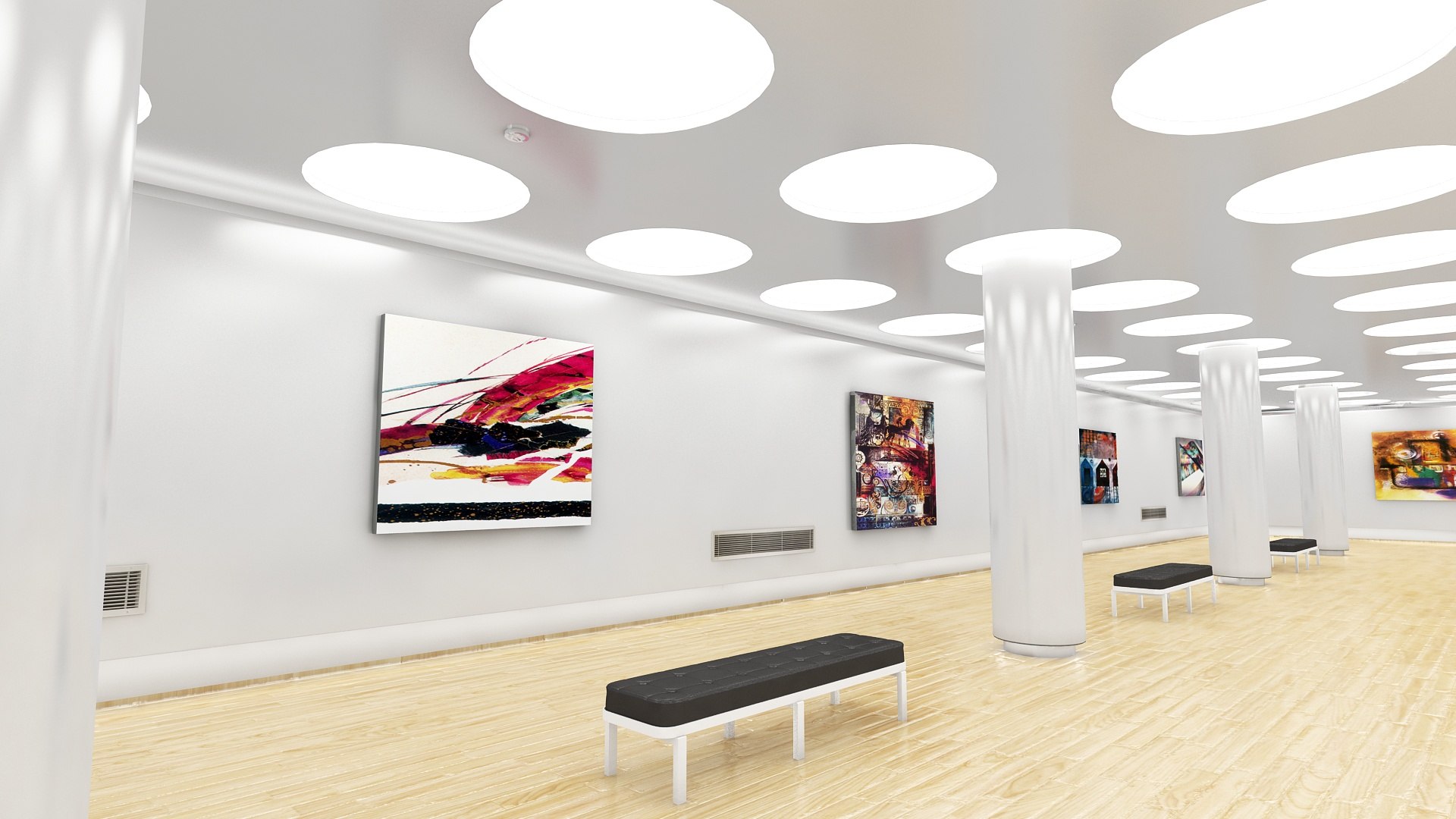 White Museum 3D - TurboSquid 1442338