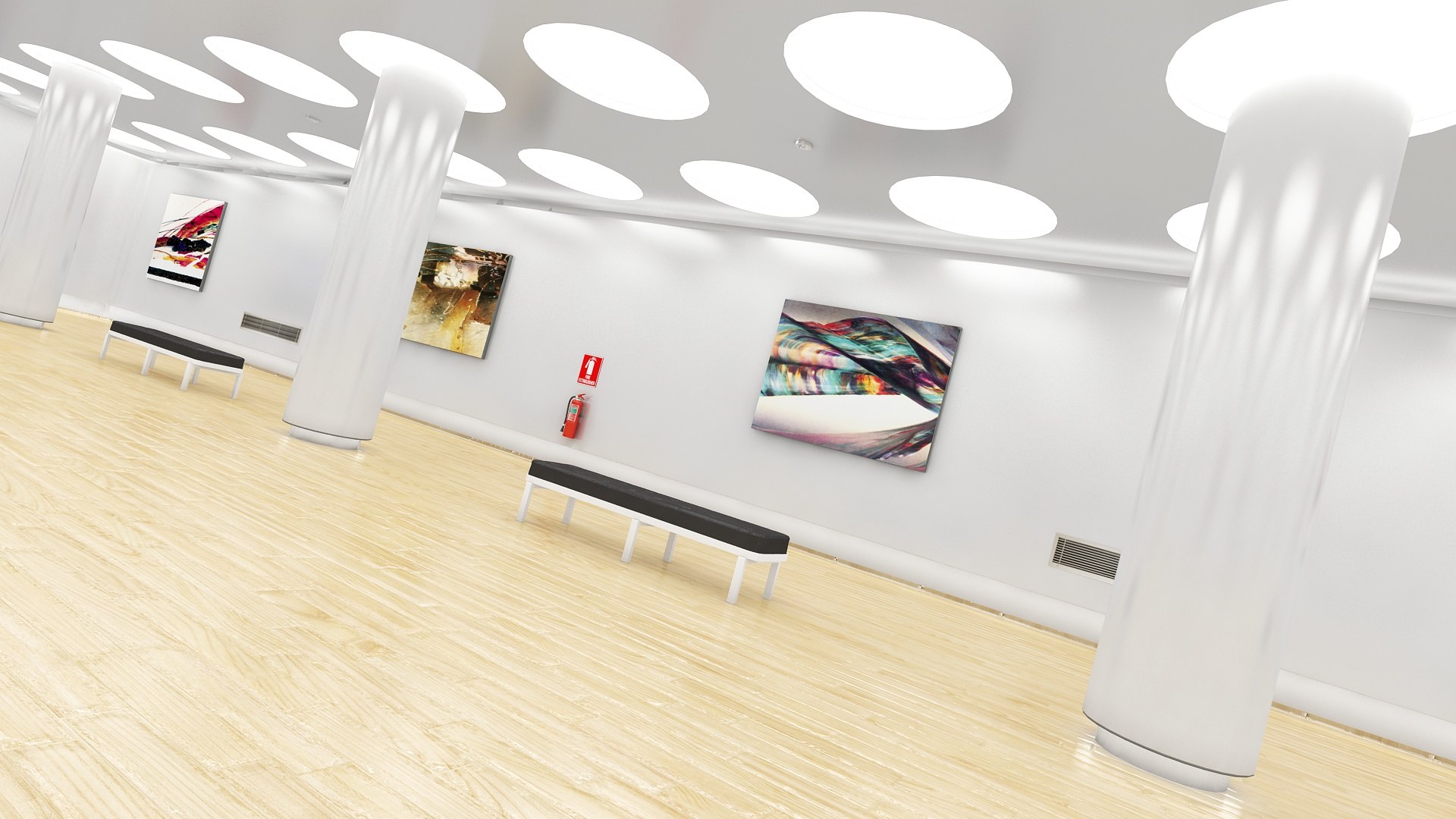 White Museum 3D - TurboSquid 1442338