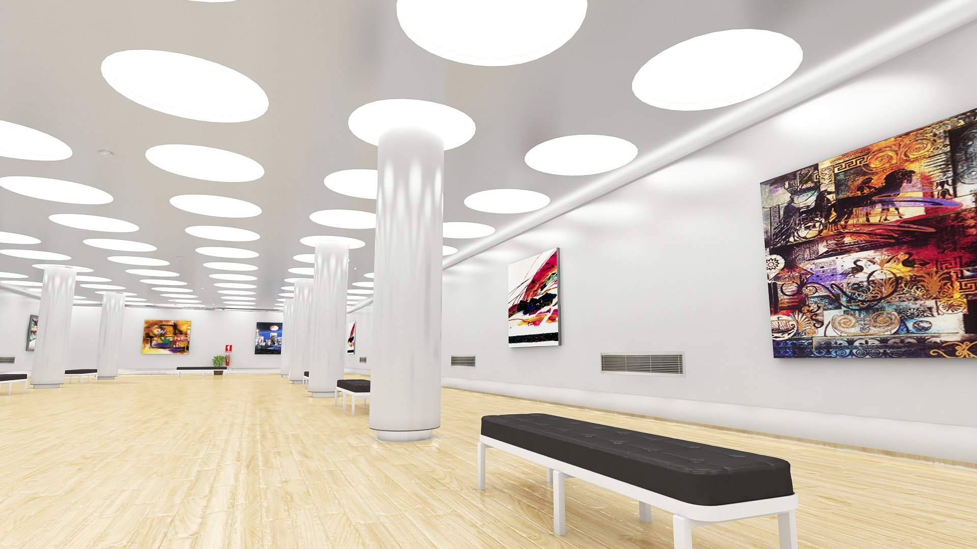 White Museum 3D - TurboSquid 1442338