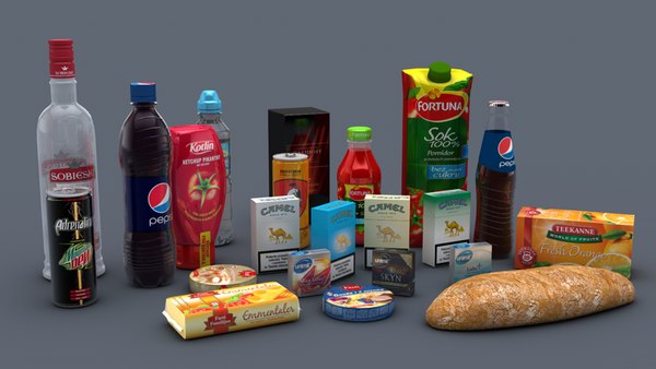 food pack 3d c4d