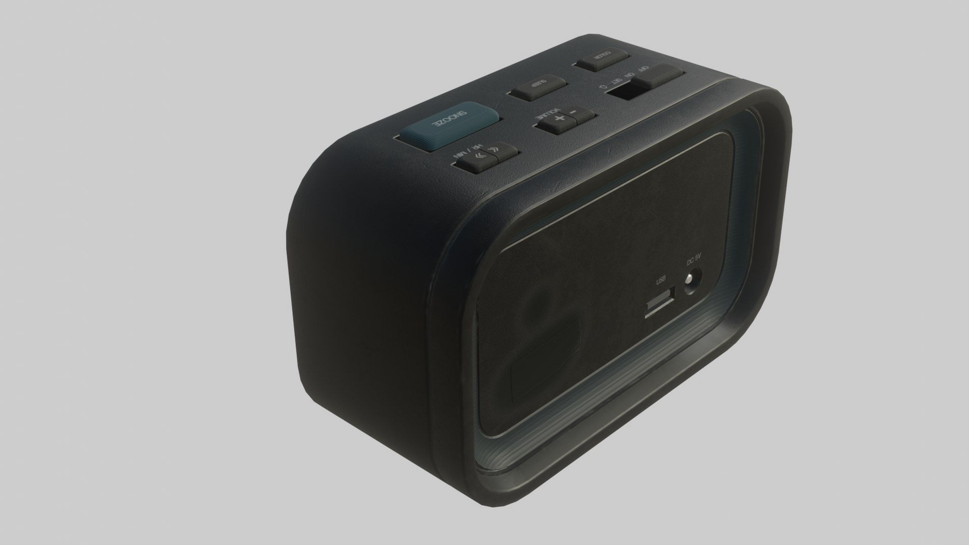 Usb clock radio 3D model - TurboSquid 2020425