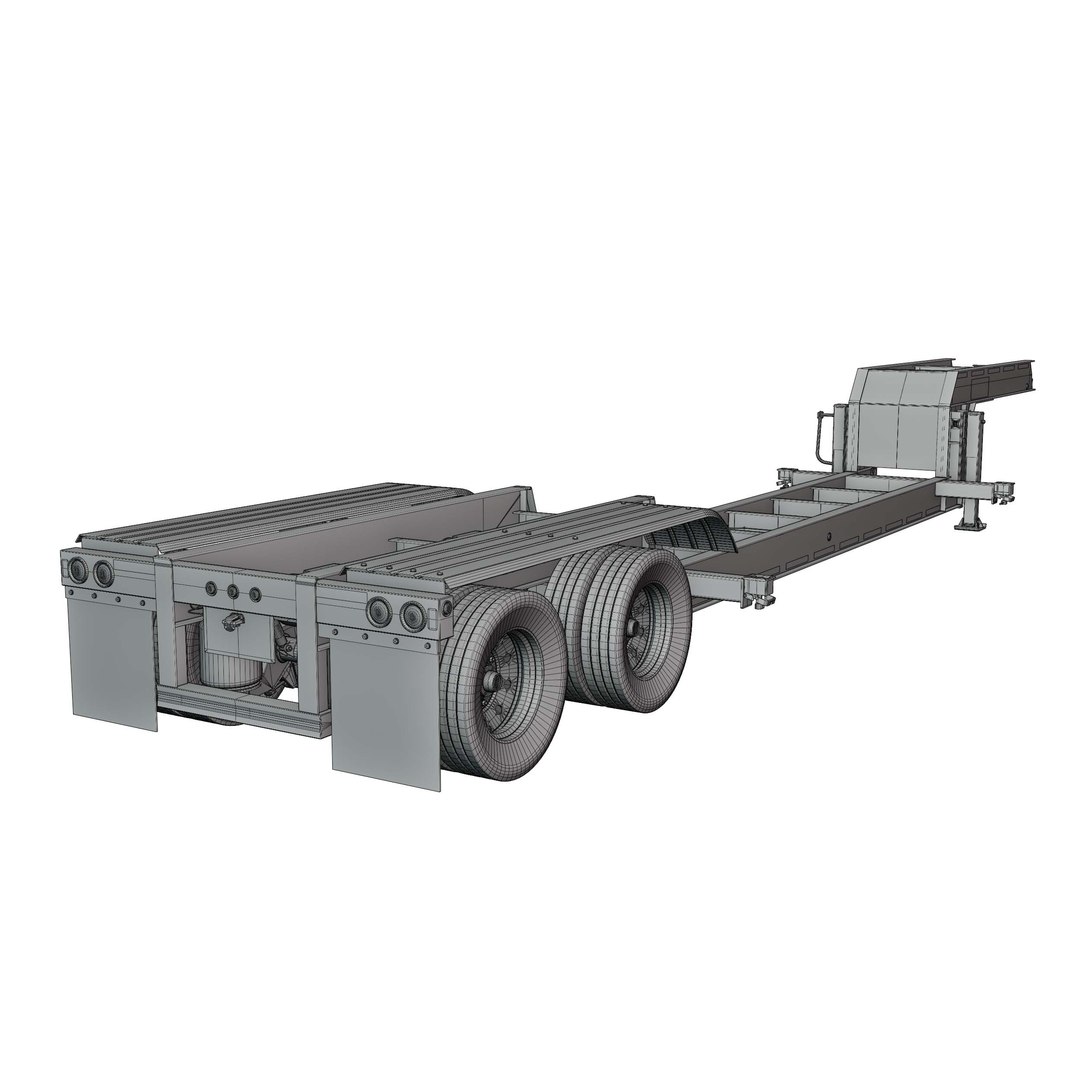 Double Drop Chassis 42FT V2 3D - TurboSquid 2288511