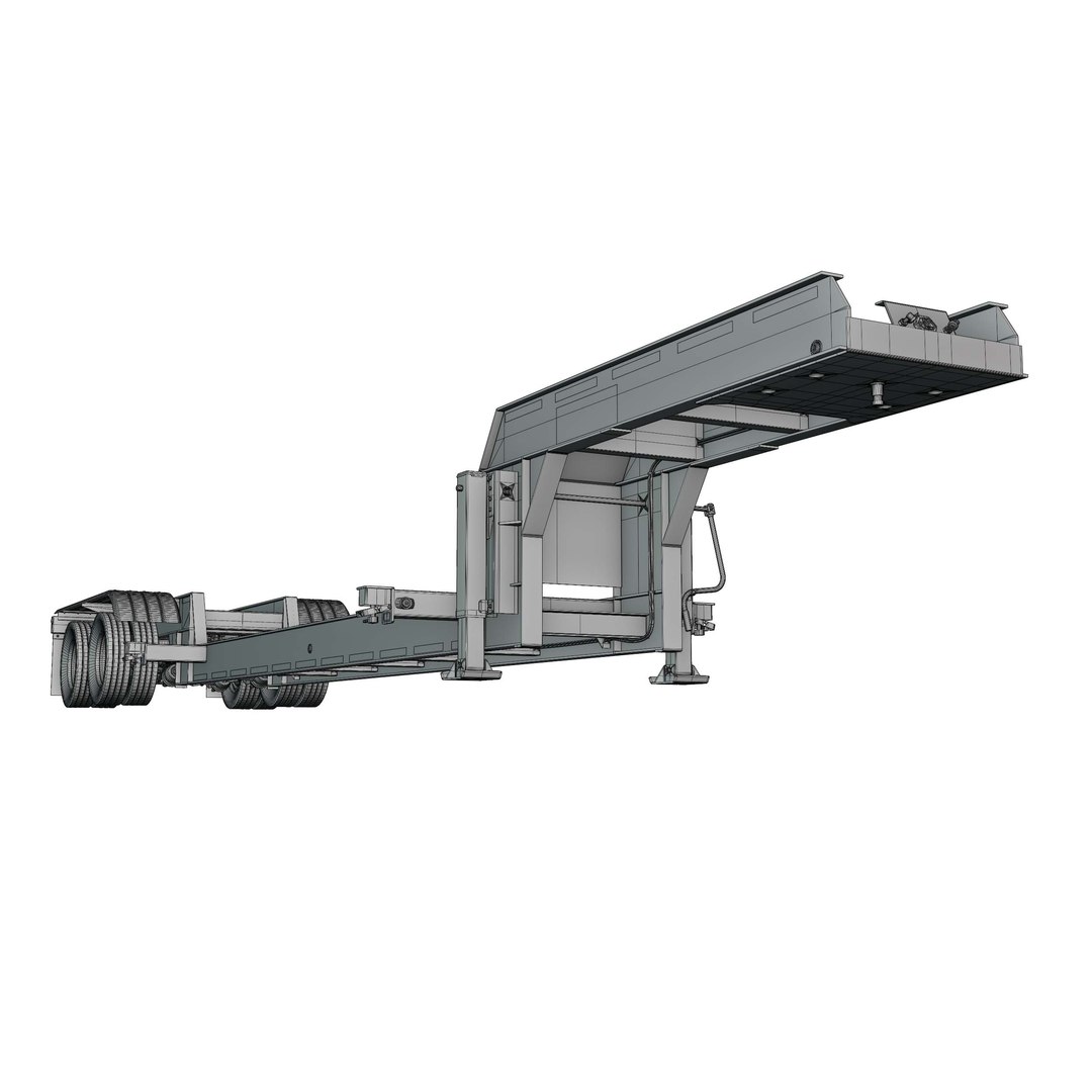 Double Drop Chassis 42FT V2 3D - TurboSquid 2288511