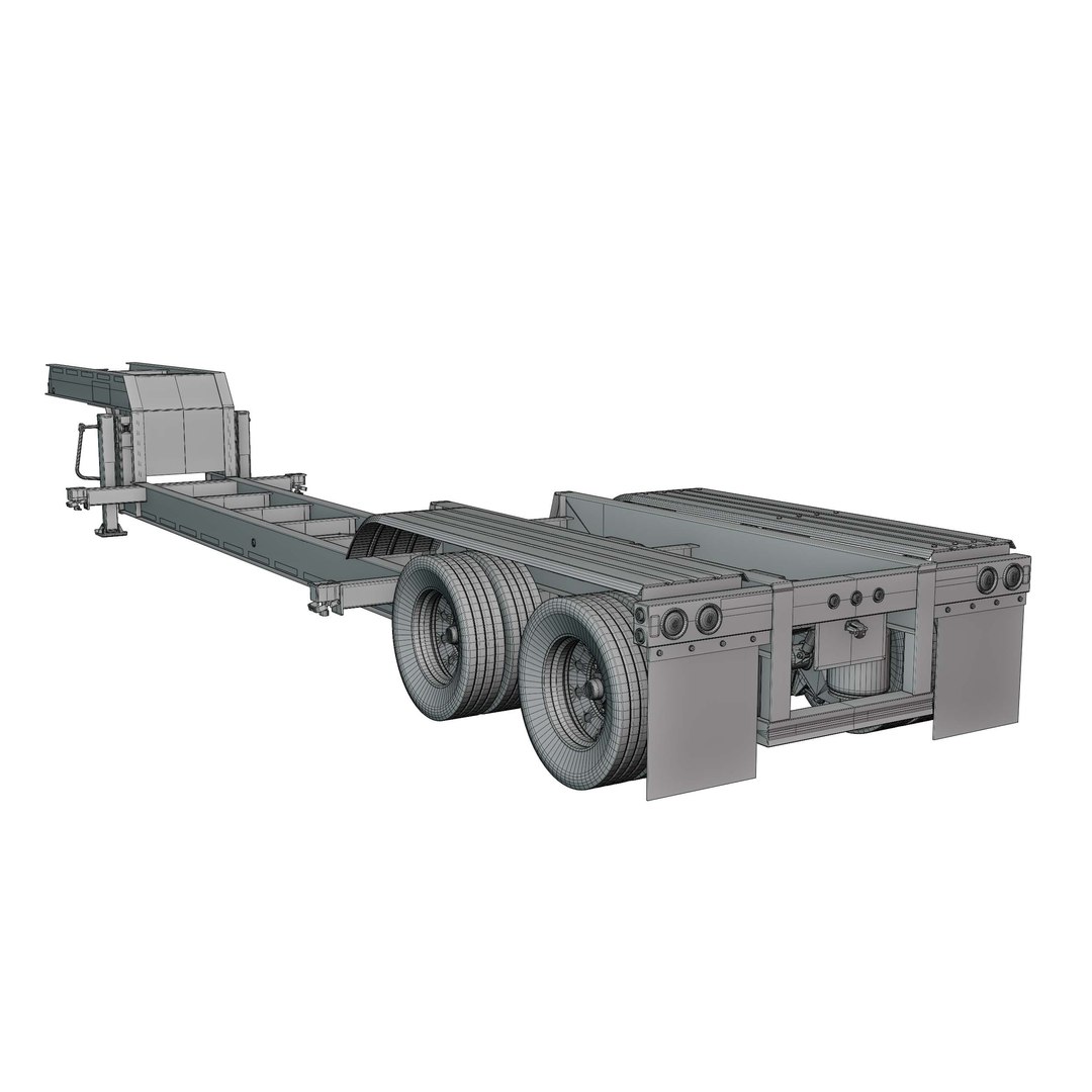 Double Drop Chassis 42FT V2 3D - TurboSquid 2288511