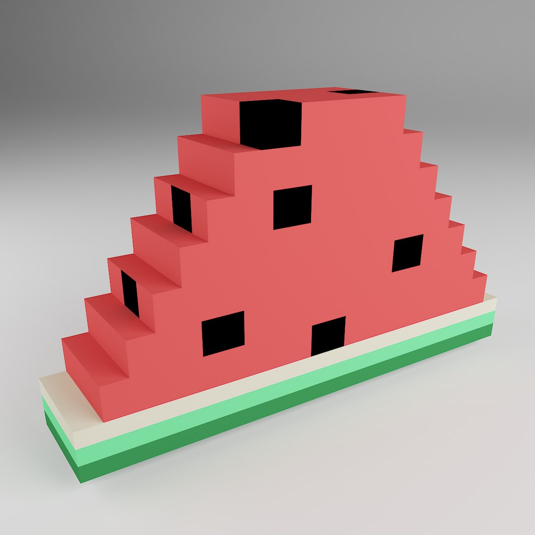 modelo 3d LOW POLY WATERMELON - TurboSquid 1981088