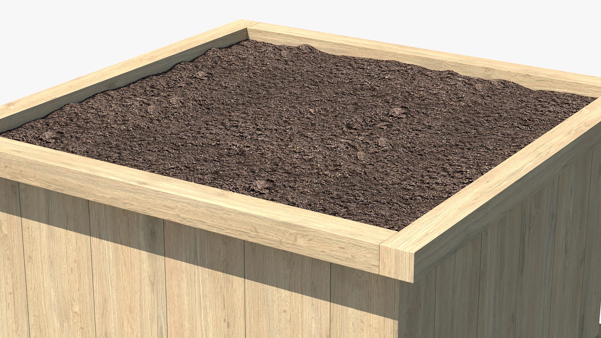 Wooden Box Soil Model - TurboSquid 1575165