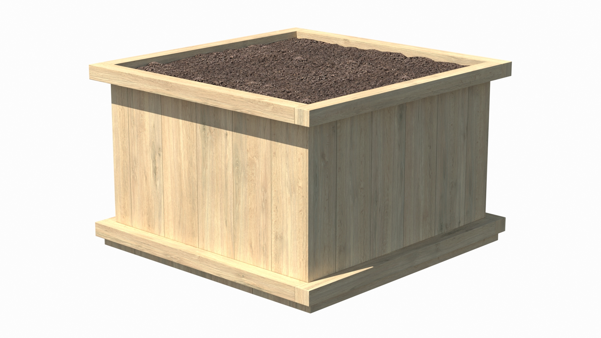 Wooden Box Soil Model - TurboSquid 1575165