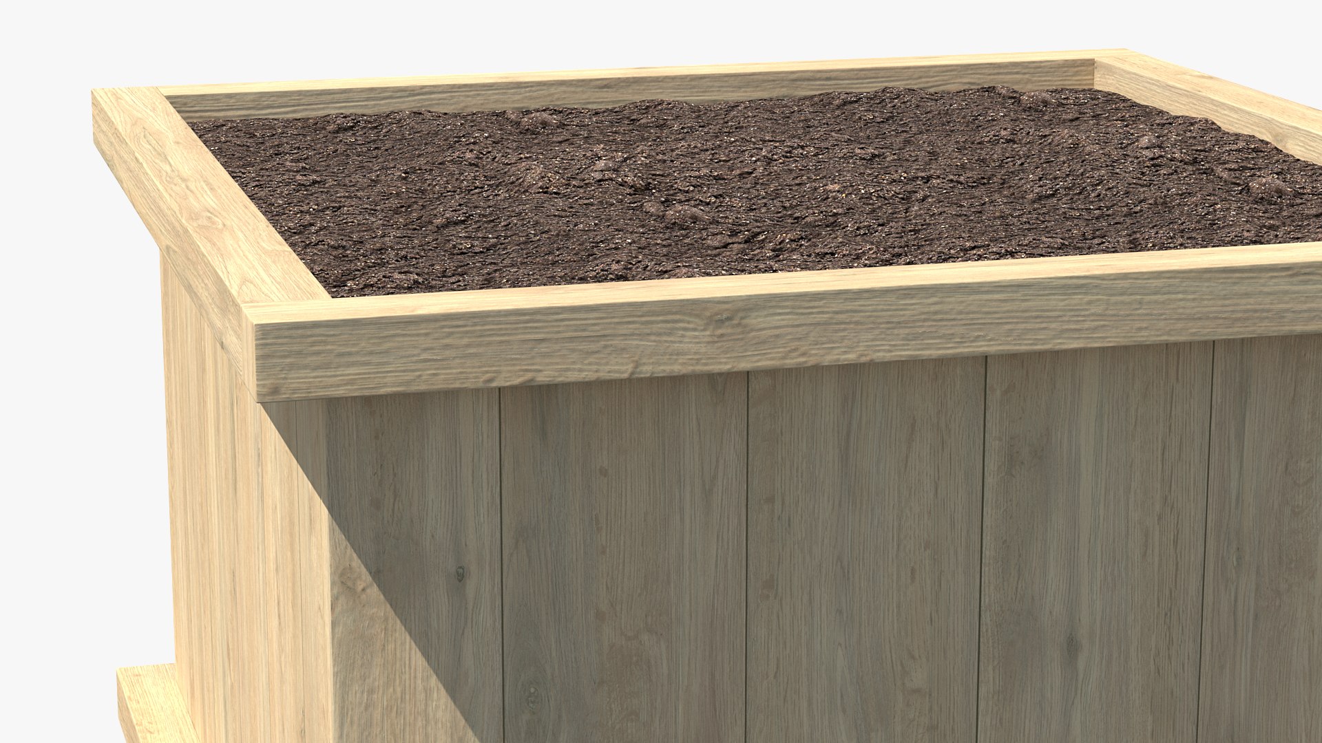 Wooden Box Soil Model - TurboSquid 1575165