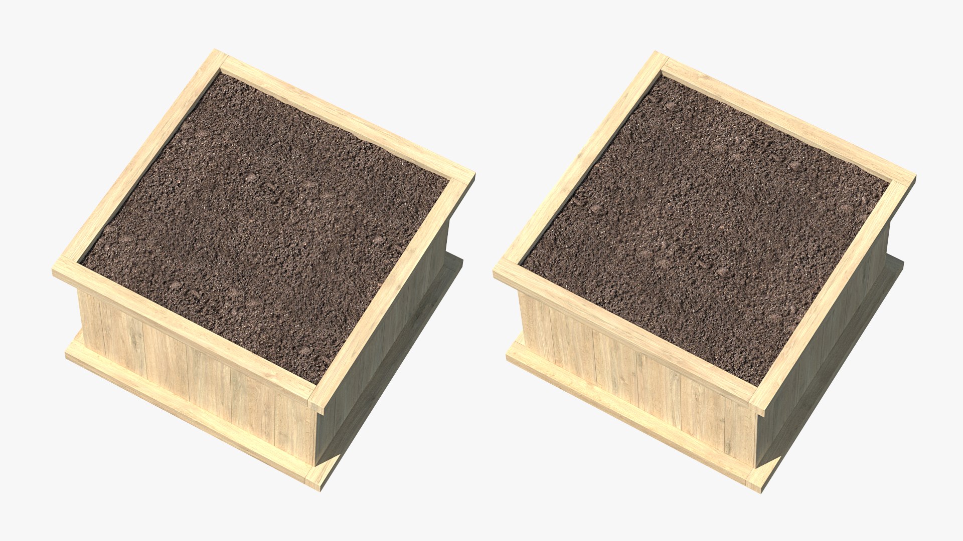 Wooden Box Soil Model - TurboSquid 1575165