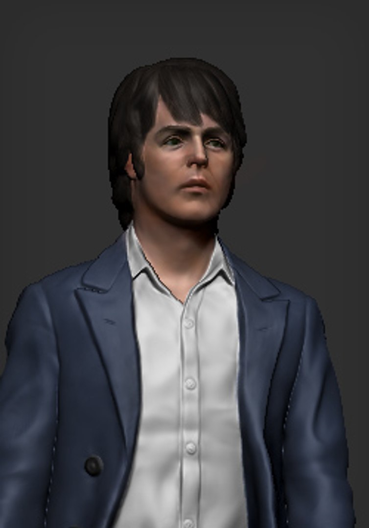 Paul Mccartney Beatles 3D Model - TurboSquid 1228051