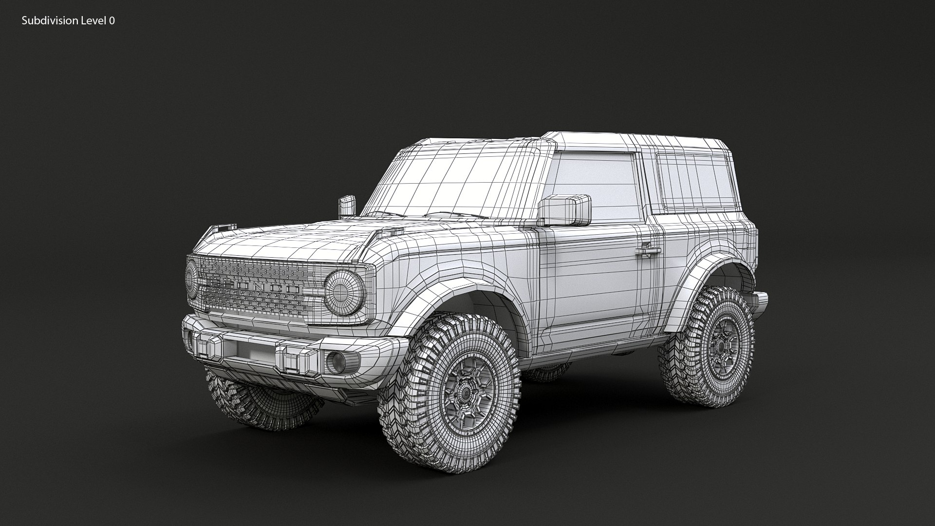Ford Bronco Short 2021 Model - TurboSquid 1816558