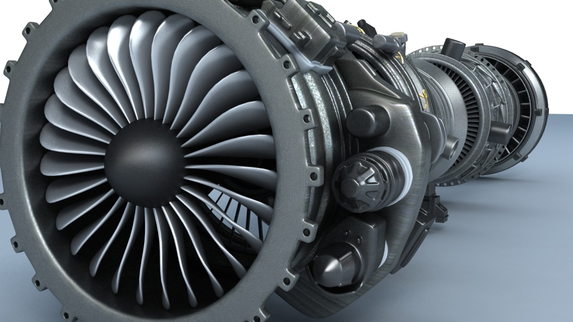 aircraft turbines 3d model