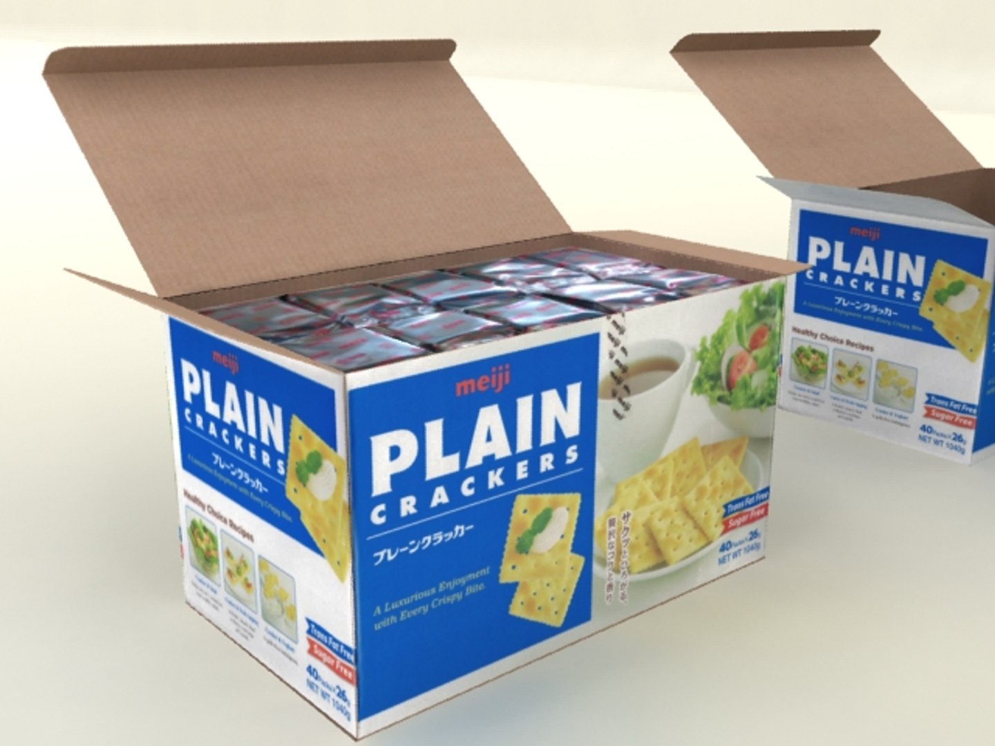 3d meiji cracker box model