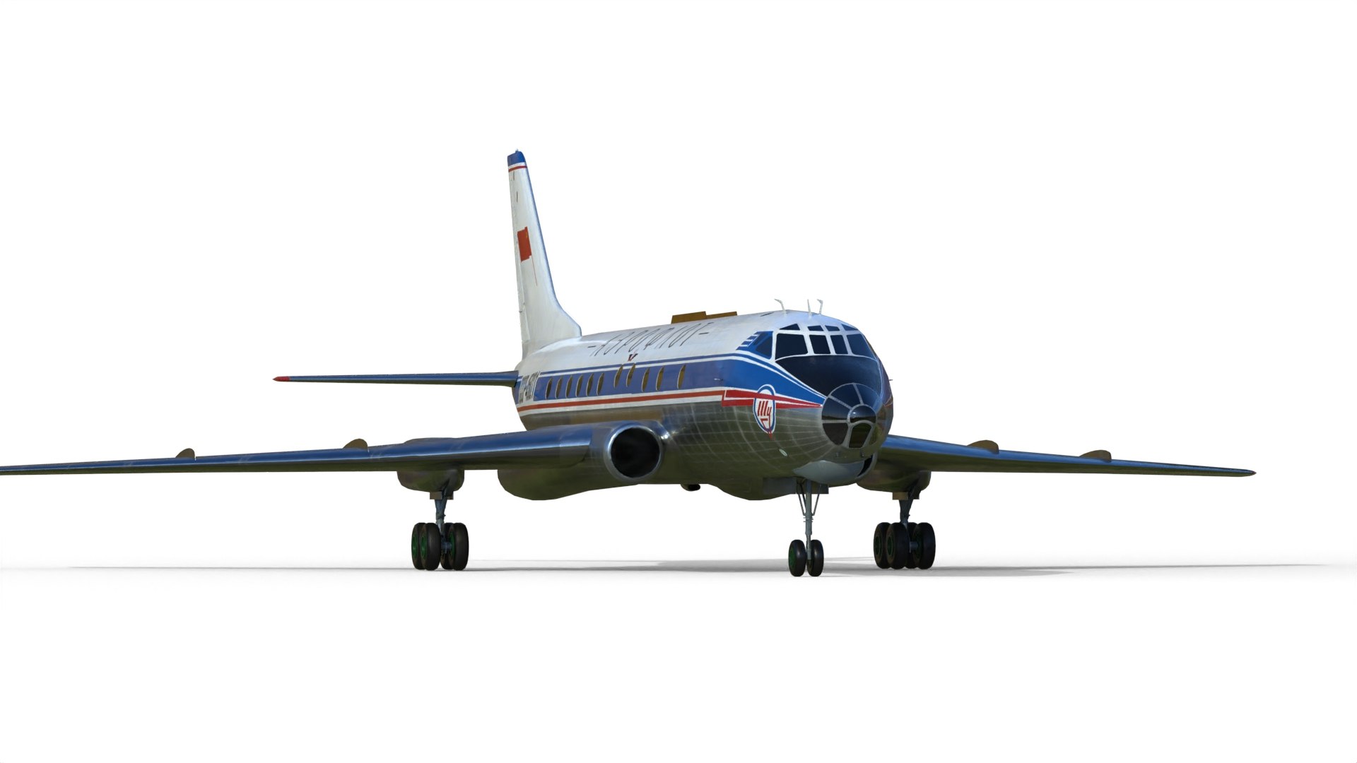 Tupolev Tu-124 Airliner Model - TurboSquid 2187728