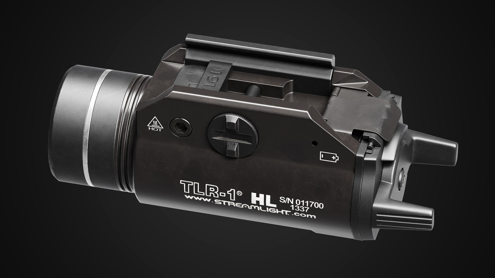Streamlight TLR-1 HL Flashlight Weapon Attachment Model - TurboSquid 2059697