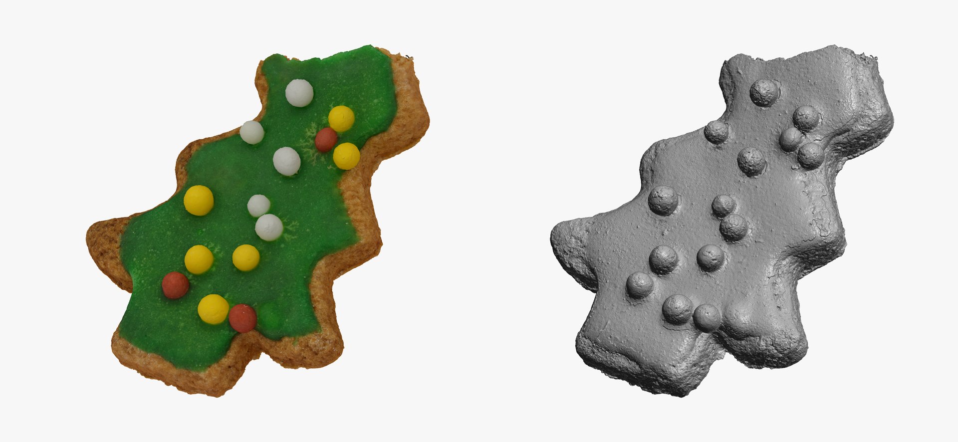 Christmas Tree Gingerbread Cookie 02 Bitten RAW Scan Model - TurboSquid ...